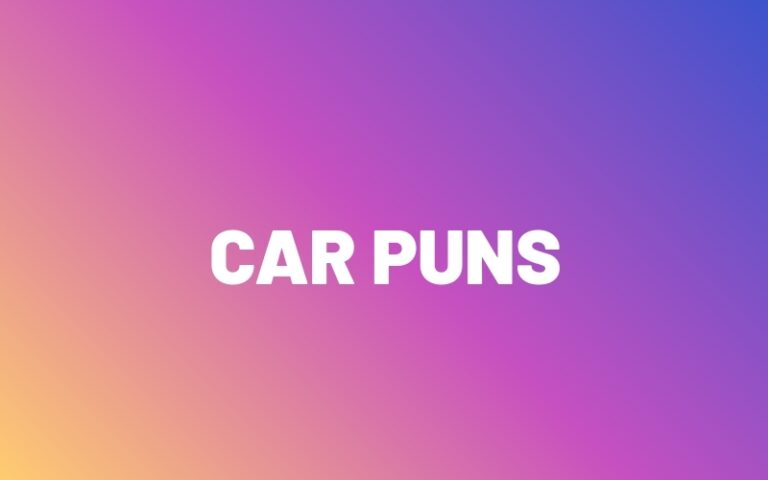 150+ Funny and Humorous Car Puns - House Of Puns
