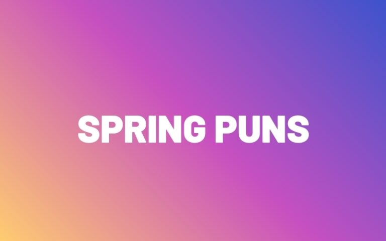 150+ Funny and Humorous Spring Puns - House Of Puns